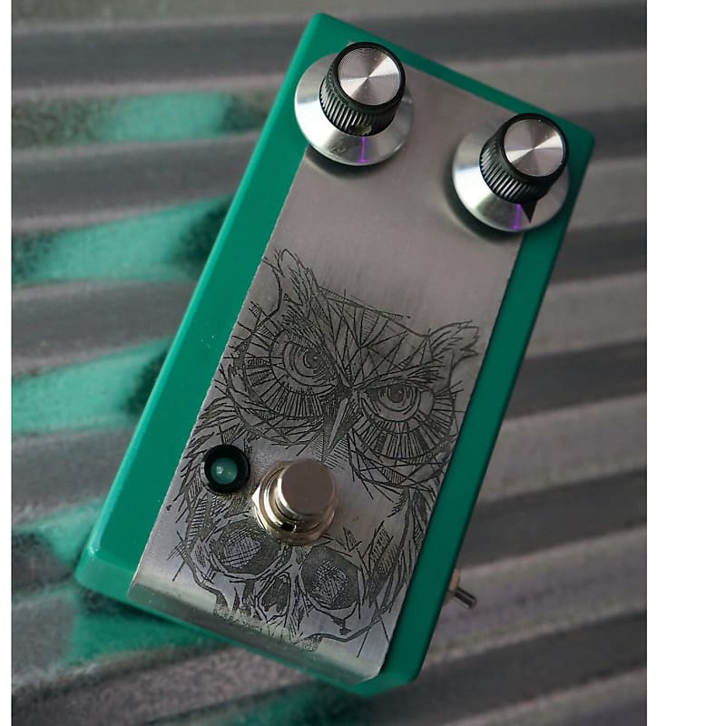 DIY Germanium Treble Booster 2022 Teal and Etched Aluminum | Reverb