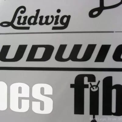Late 70's/80's Ludwig Black Logo Sticker/Decal (Hi Quality 3M | Reverb