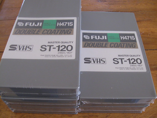 ST120 master quality adat tapes (s-vhs) total of 4 never | Reverb