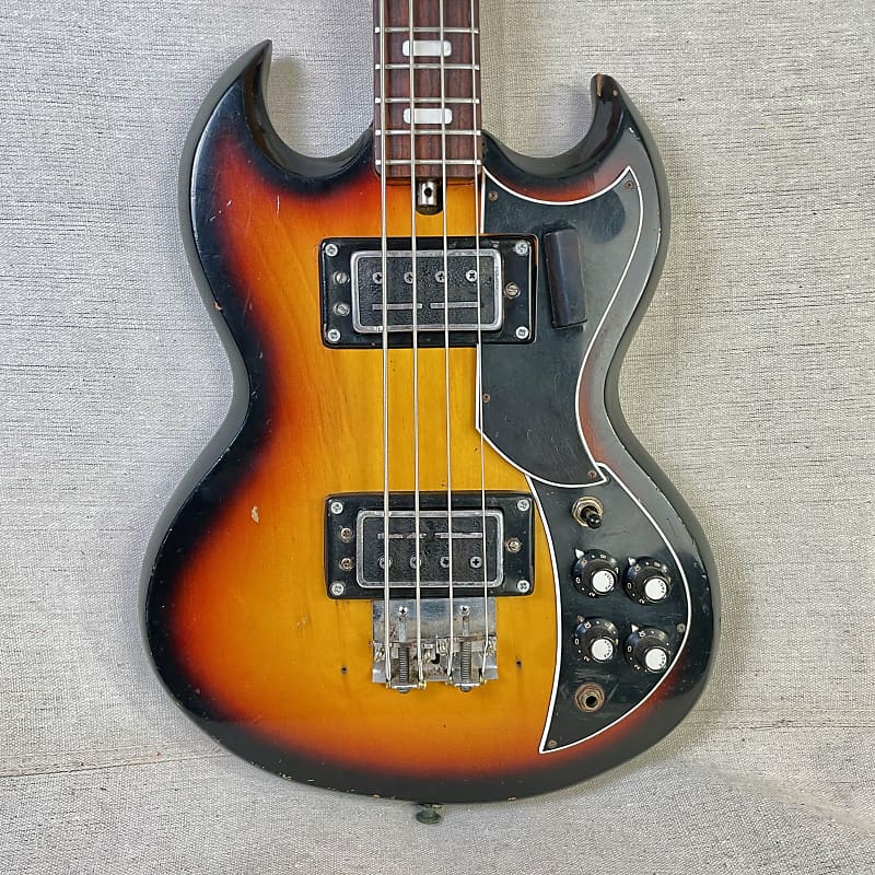 Kay K-2B 1970s Sunburst Short Scale MIJ Bass SG Teisco EB-0 | Reverb