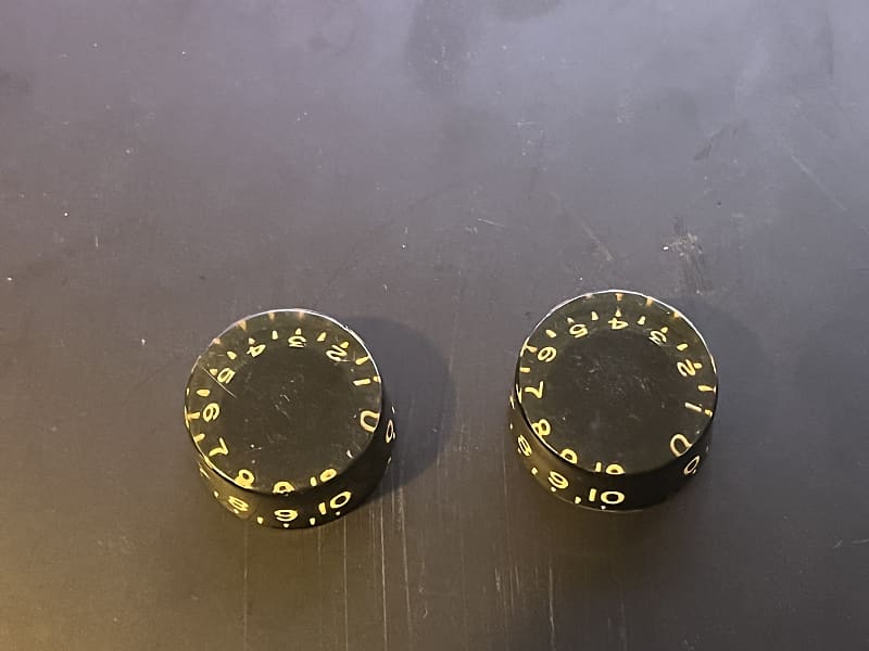 Gibson Speed knobs 1970's - Black | Reverb