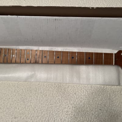 Warmoth Custom Jazzmaster Roasted Flame Maple Neck | Reverb