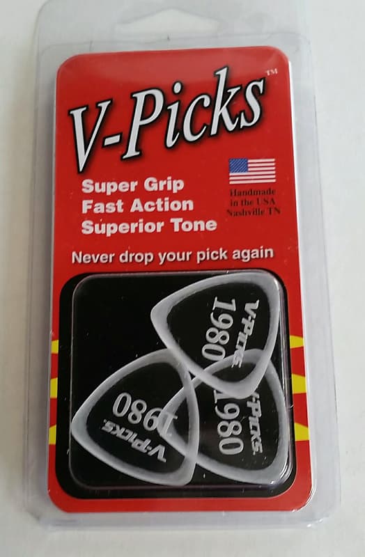 V-Picks 1980 Guitar & Mandolin 19803 3-PACK w/Bonus Deluxe | Reverb