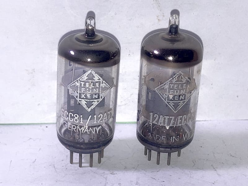 Telefunken 12AT7 ECC81 Tubes, Matched Pair High Testing | Reverb UK
