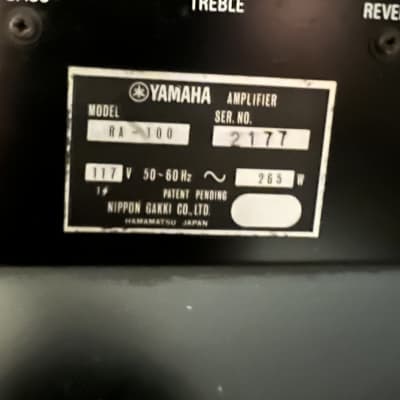 Yamaha RA-100 RA 100 with Reverb | Reverb
