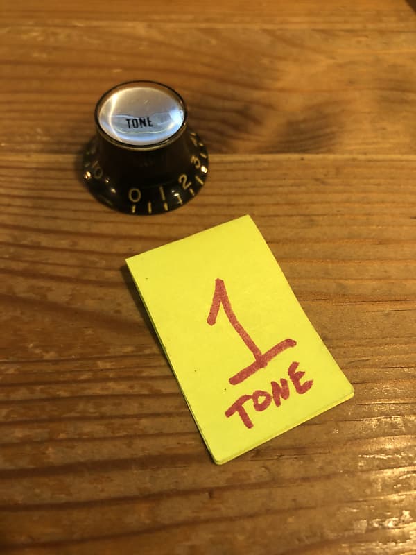 Gibson Silver Mirror Top Hat Bell TONE #1 1962 Black | Reverb