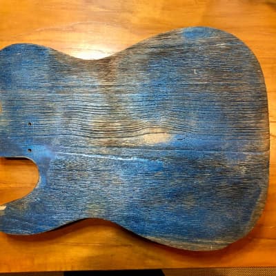 Blue Telecaster Barncaster Body | Reverb