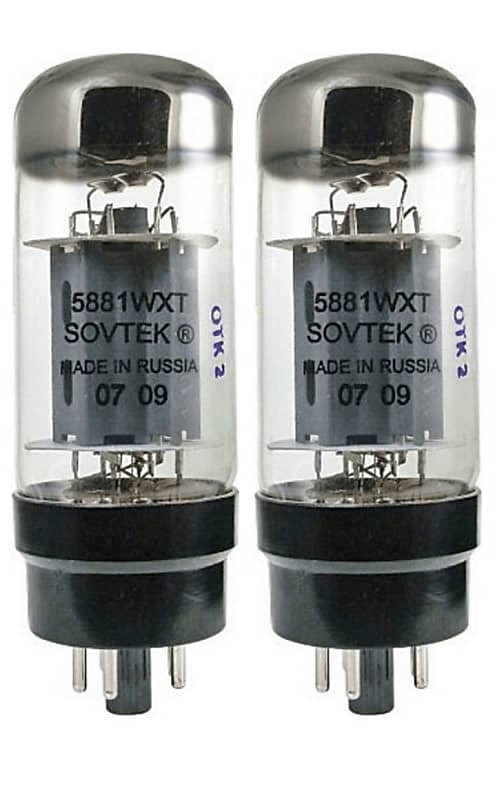 Ruby Russian made Sovtek 5881WXT+ Tube Valve Matched Pair | Reverb