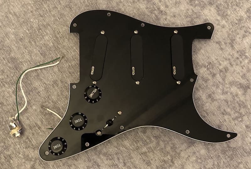 EMG SA Single Coil Active Guitar Pickup Set, Mounted | Reverb