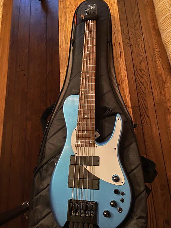 Fodera Mini MG Lake Placid Blue | Reverb