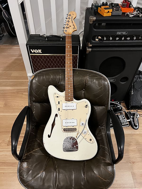 MJT Jazzmaster Thinline - Relic White | Reverb