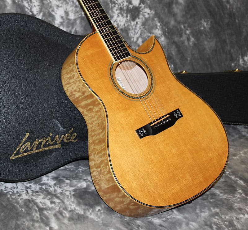 1999 Larrivee - C-10 Custom Quilted Maple - Natural | Reverb