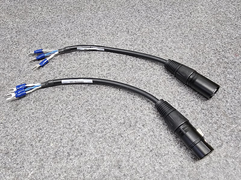 New Set of Spade Lugs to XLRs Audio Adapter Cables | Reverb
