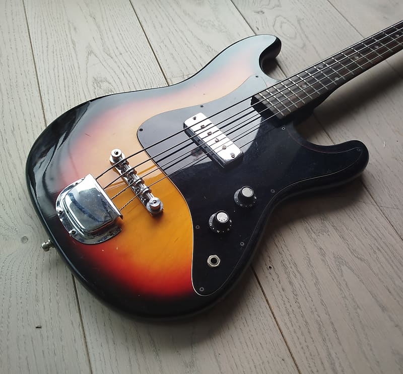 TEISCO Piccolo bass 24" 1970s sunburst | Reverb