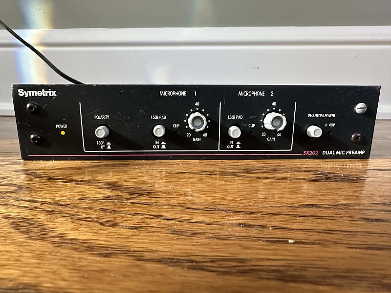 Symetrix SX202 Dual Channel Mic Preamp 1990's | Reverb