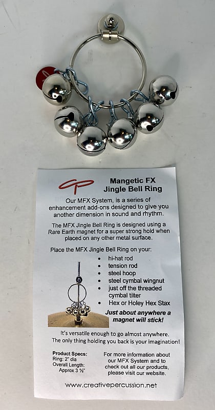Creative Percussion MFX Jingle Bell Ring - Chrome | Reverb