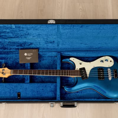 2000s Mosrite Custom '65 Ventures Model Bass Ink Blue w/ | Reverb