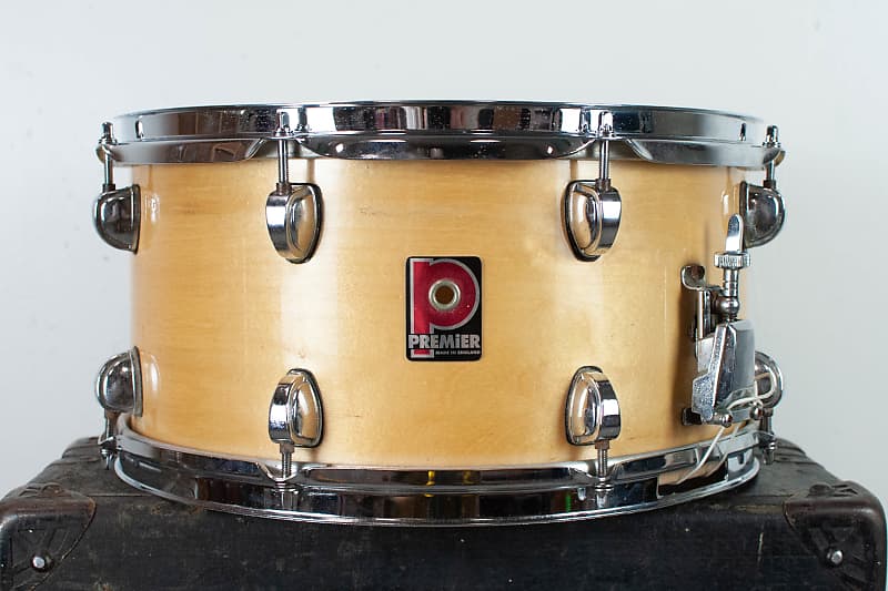 1990s Premier 7x14 XPK "Natural Gloss" Snare Drum | Reverb