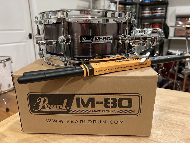 Pearl M-80 side snare Black | Reverb