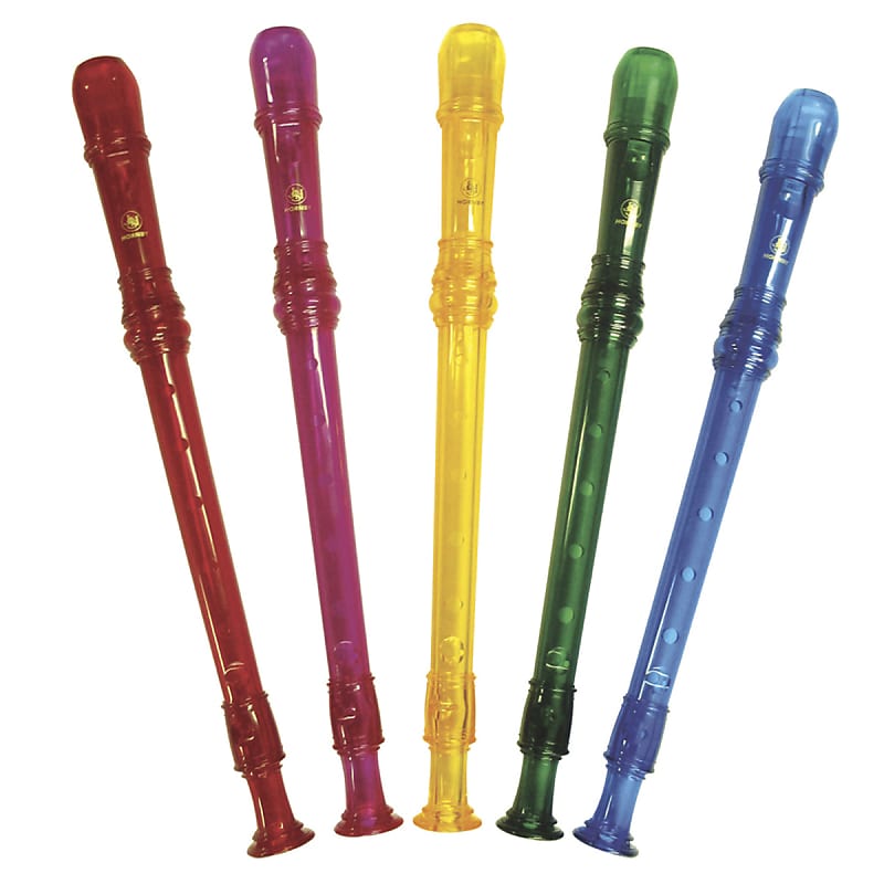 JHS Hornby 'C' Descant Coloured Recorders ~ Pack of 5 | Reverb