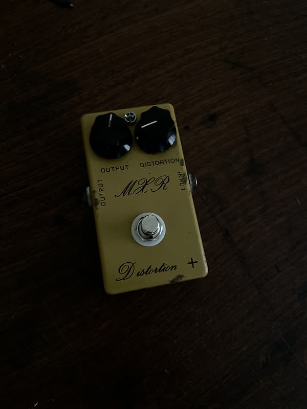 Mxr analogman Distortion plus script bad Bob 77 Orange | Reverb