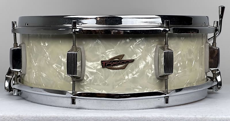 Trixon 5x14" 1960's "Super Snare" Drum - White Marine | Reverb UK