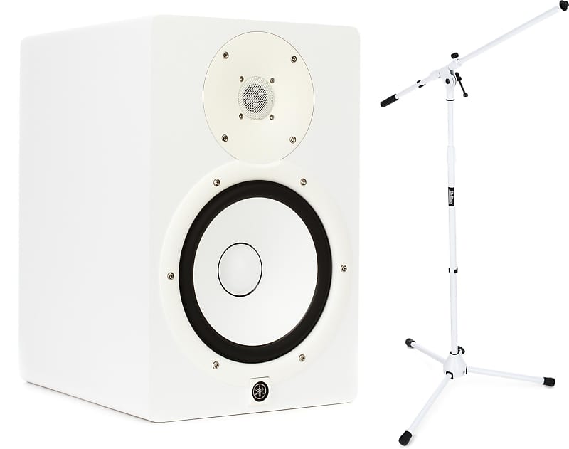 Yamaha HS8 8 inch Powered Studio Monitor - White Bundle with | Reverb
