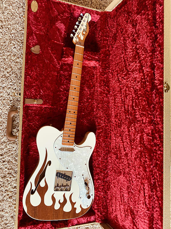 Fender Telecaster Thinline 2003 - Hot Rod Flame | Reverb