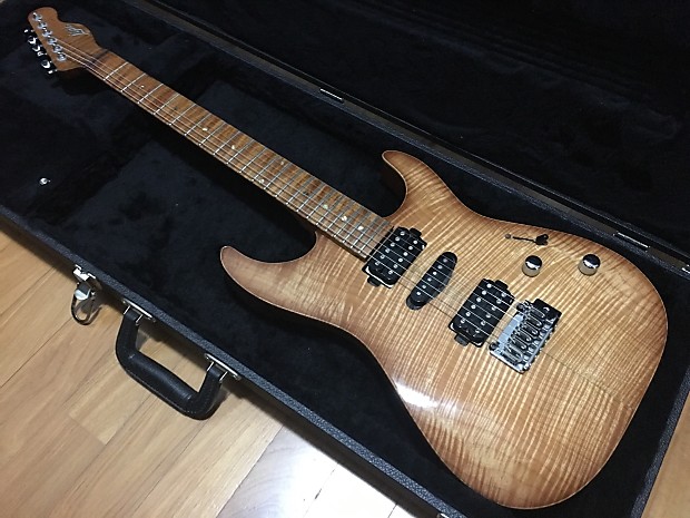 Lipe Virtuoso super strat custom shop roasted flamed maple | Reverb