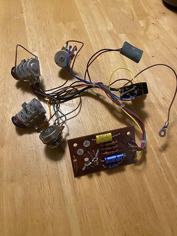 Dunlop JHF1 fuzz face complete wiring harness and board | Reverb