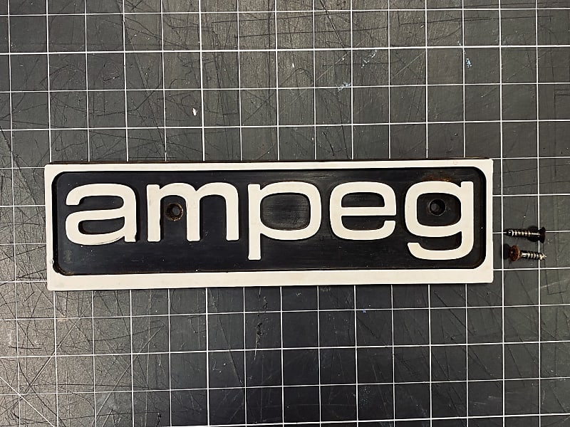 Ampeg V4 SVT Logo - 1970’s - Rectangle | Reverb