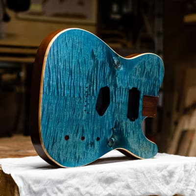 Flamed Maple Telecaster Body / Maple & Sapele Tele | Reverb