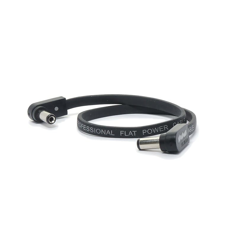 EBS Angled / Angled Flat Power Cable - 28cm | Reverb