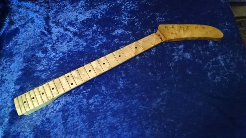 USACG Custom Roasted Birdseye Maple Banana Headstock Neck | Reverb