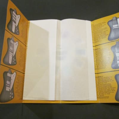 Gibson 1963/64 Firebird Thunderbird Color Chart Brochure | Reverb
