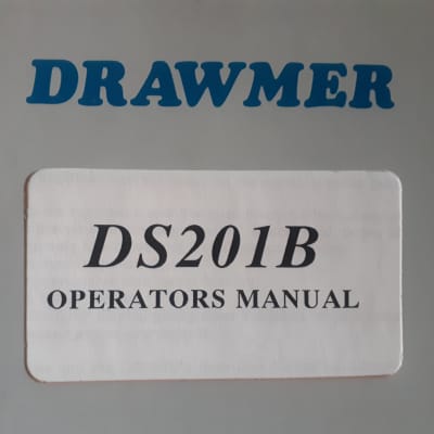 Drawmer DS201B OPERATORS MANUAL 1993 | Reverb
