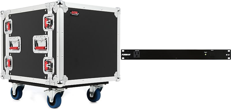 Gator G-TOUR 10U CAST ATA Wood Rack Case with Casters Bundle | Reverb