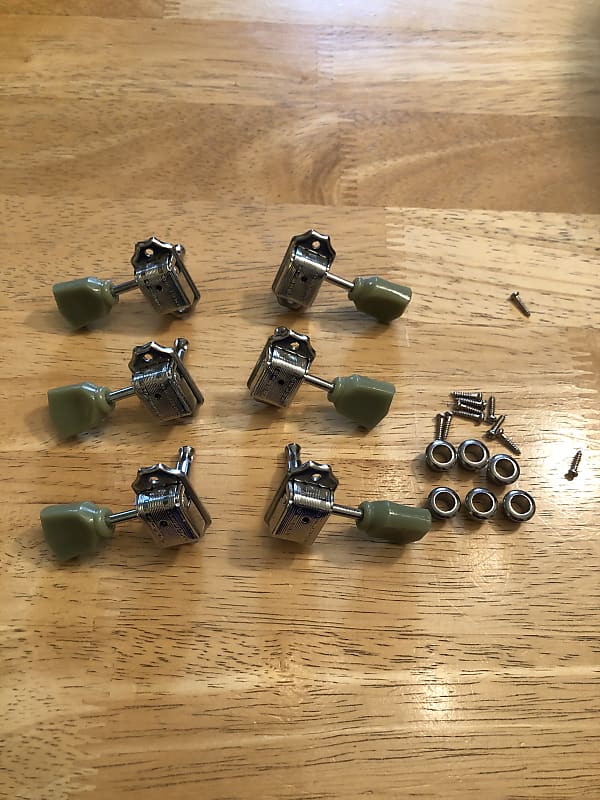 Gibson Deluxe Keystone Guitar Tuners 2000s - Nickel | Reverb
