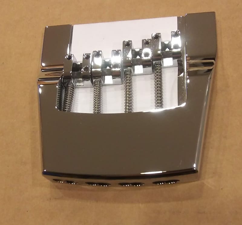 Hipshot Rickenbacker Replacement Bridge Pre-2019 Brass/Chrome | Reverb