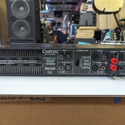 Super Clean! 1996 Carvin F1200 Stereo 1,200 Watt Power | Reverb