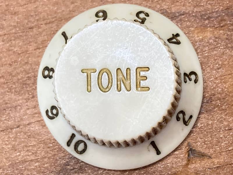 Fender Vintage Stratocaster Tone Knob '70s - Parchment | Reverb