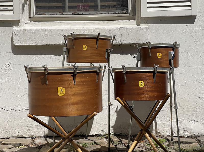 Vintage Studio 49 Orff Tunable Timpani Set 11" 14" 14" 19" | Reverb