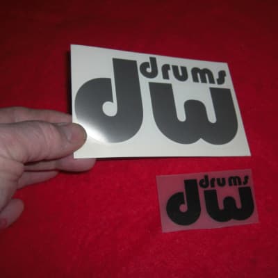 dw transfer sticker/logo/decal 2 each . for cases, heads | Reverb