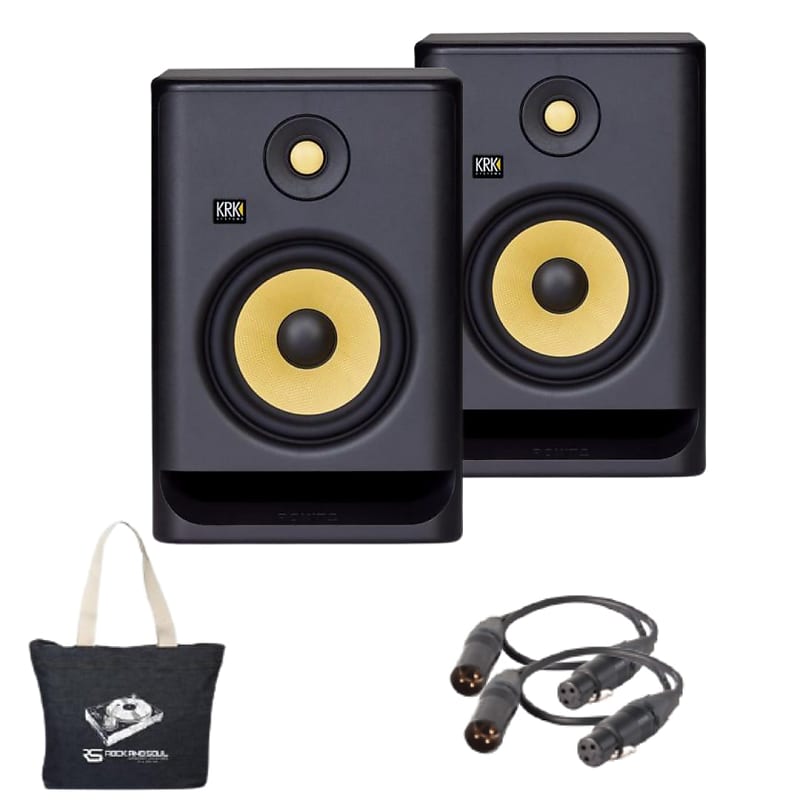 KRK ROKIT 7 G4 6.5" 2-Way Active Studio Monitor (Pair) + Tote | Reverb