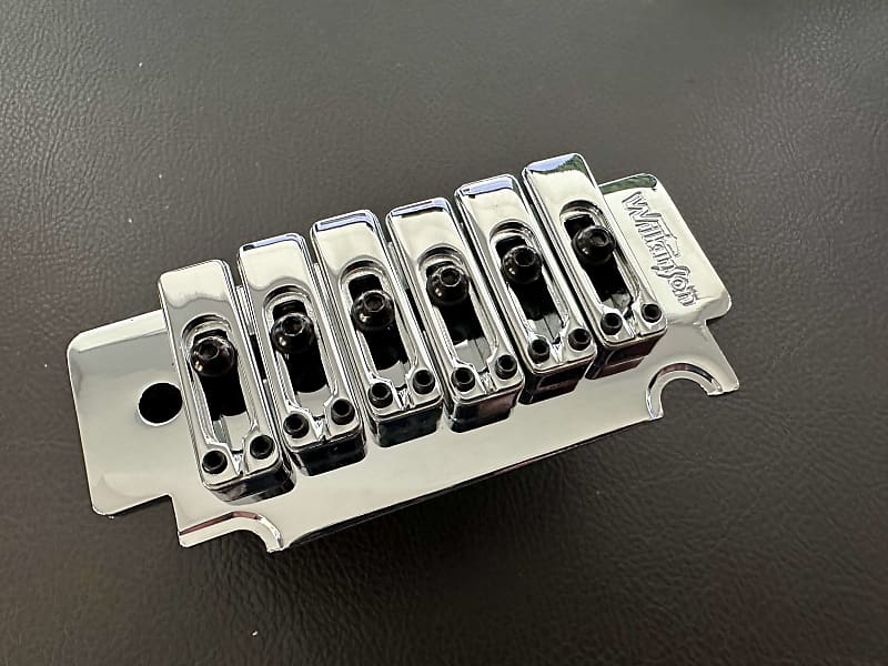 Wilkinson WVS50K-CR two point knife edge bridge - Chrome | Reverb