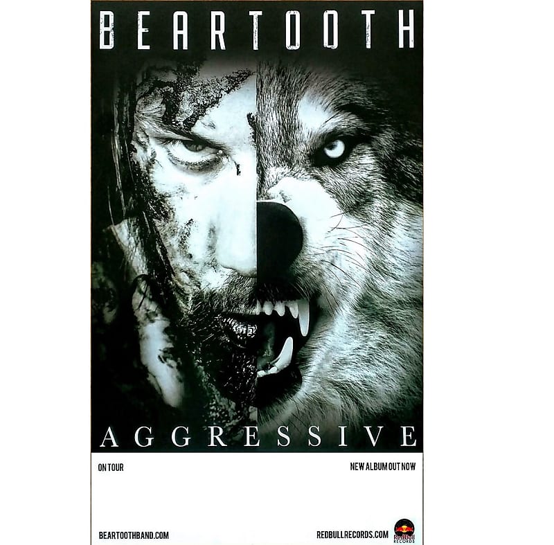 BEARTOOTH - Aggressive Ltd Ed Rare New Tour Poster! EVERY | Reverb