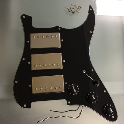 Custom Made Strat Stratocaster HHH Humbucker Loaded Pickguard | Reverb