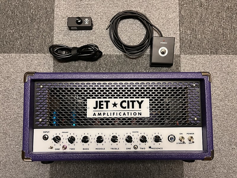 Jet City 20 watt Custom 5LO 2022 - Purple w/ JHS Black Box | Reverb