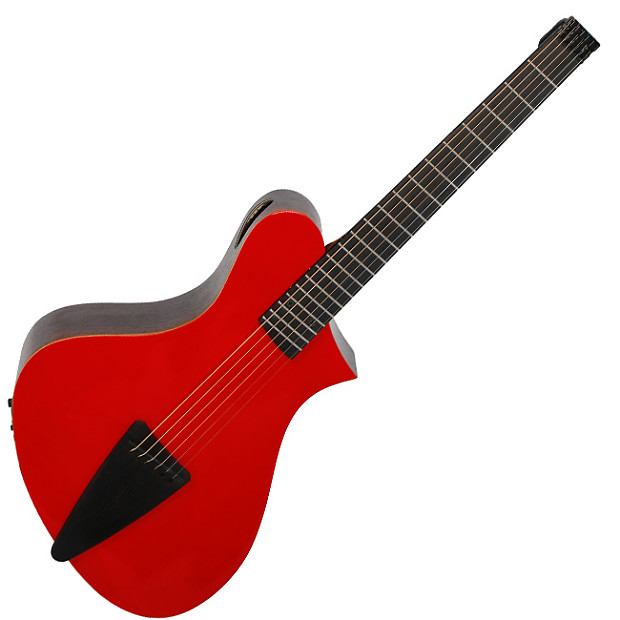 Corona Aphrodite Headless Acoustic Guitar APN-350HSEQ Red | Reverb