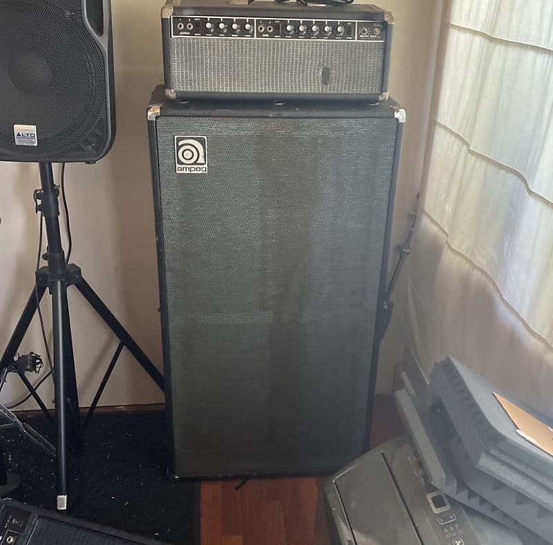 Music Man Tube Bass Amp Head W/ Ampeg Cab 1976-1980 | Reverb